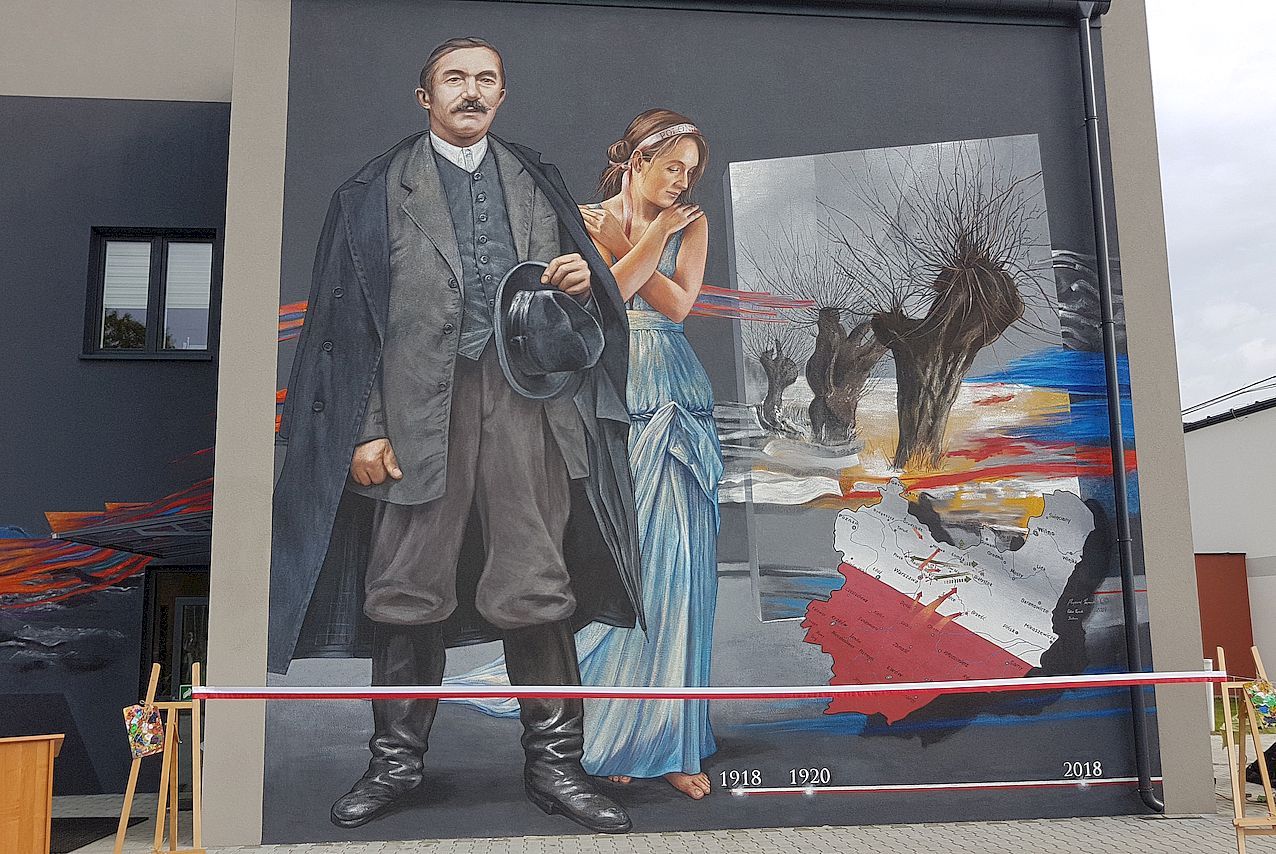 Wierzchosławice. IPN współfinansował mural przedstawiający Witosa ...